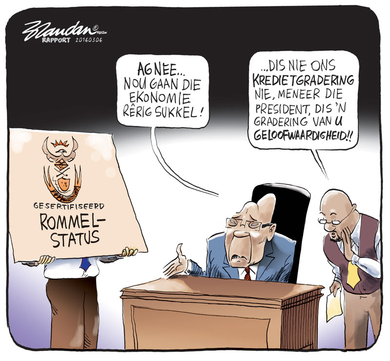 Rapport, Sondag 6 Maart 2016 | Editorial Cartoons by Brandan