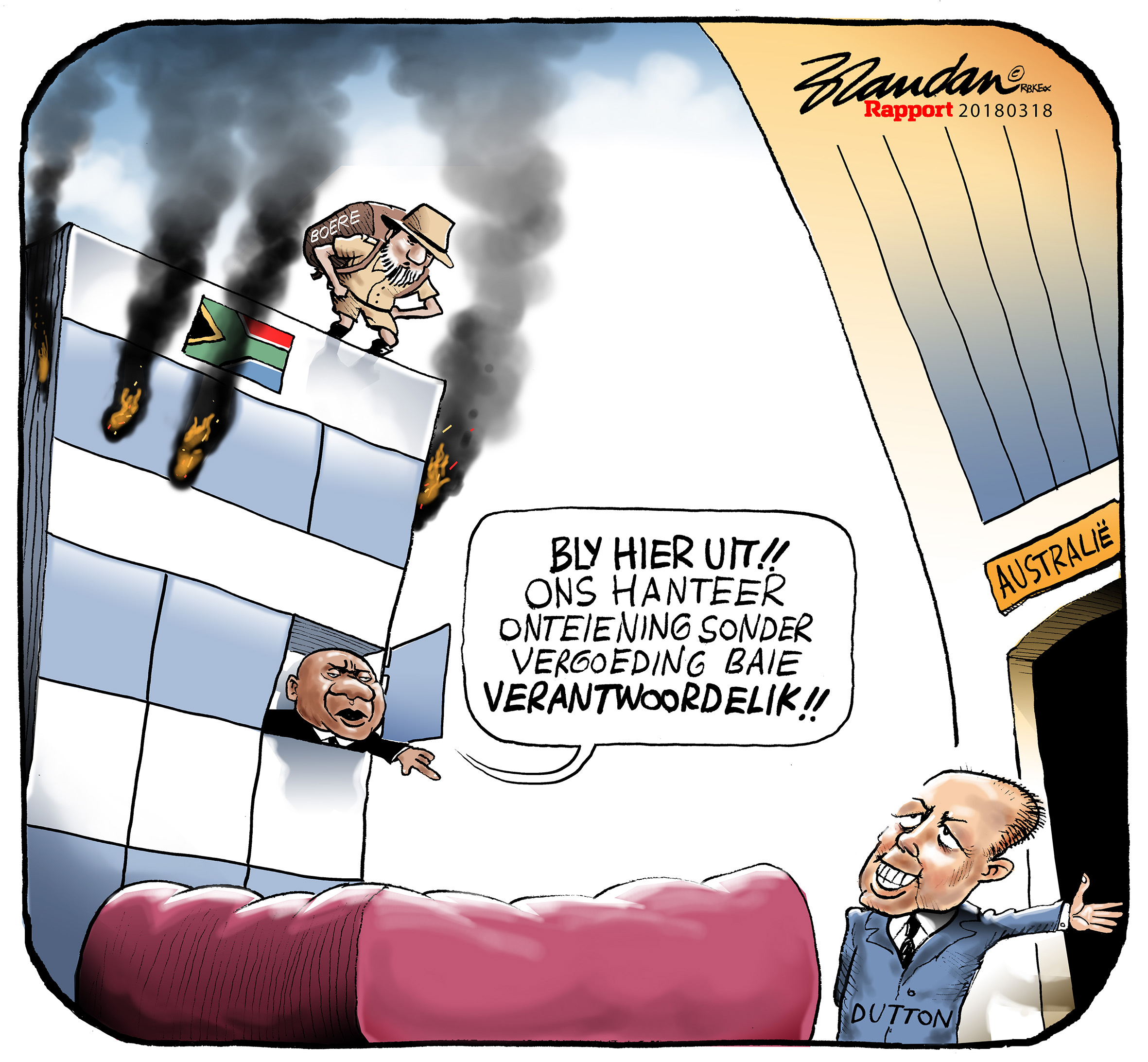 Rapport, Sondag 18 Maart 2018 | Editorial Cartoons by Brandan