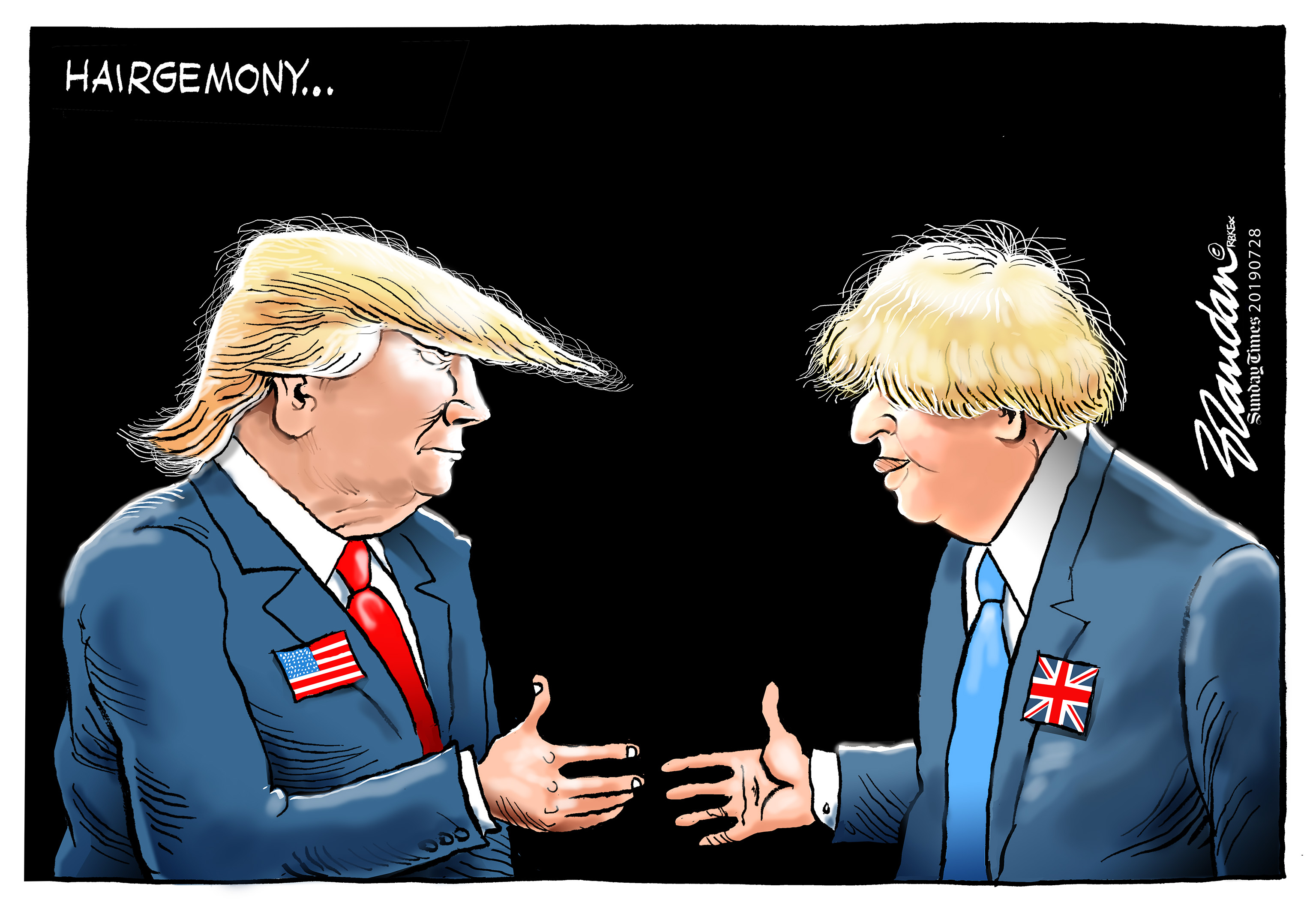 Sunday Times, 28 July 2019 | Editorial Cartoons by Brandan