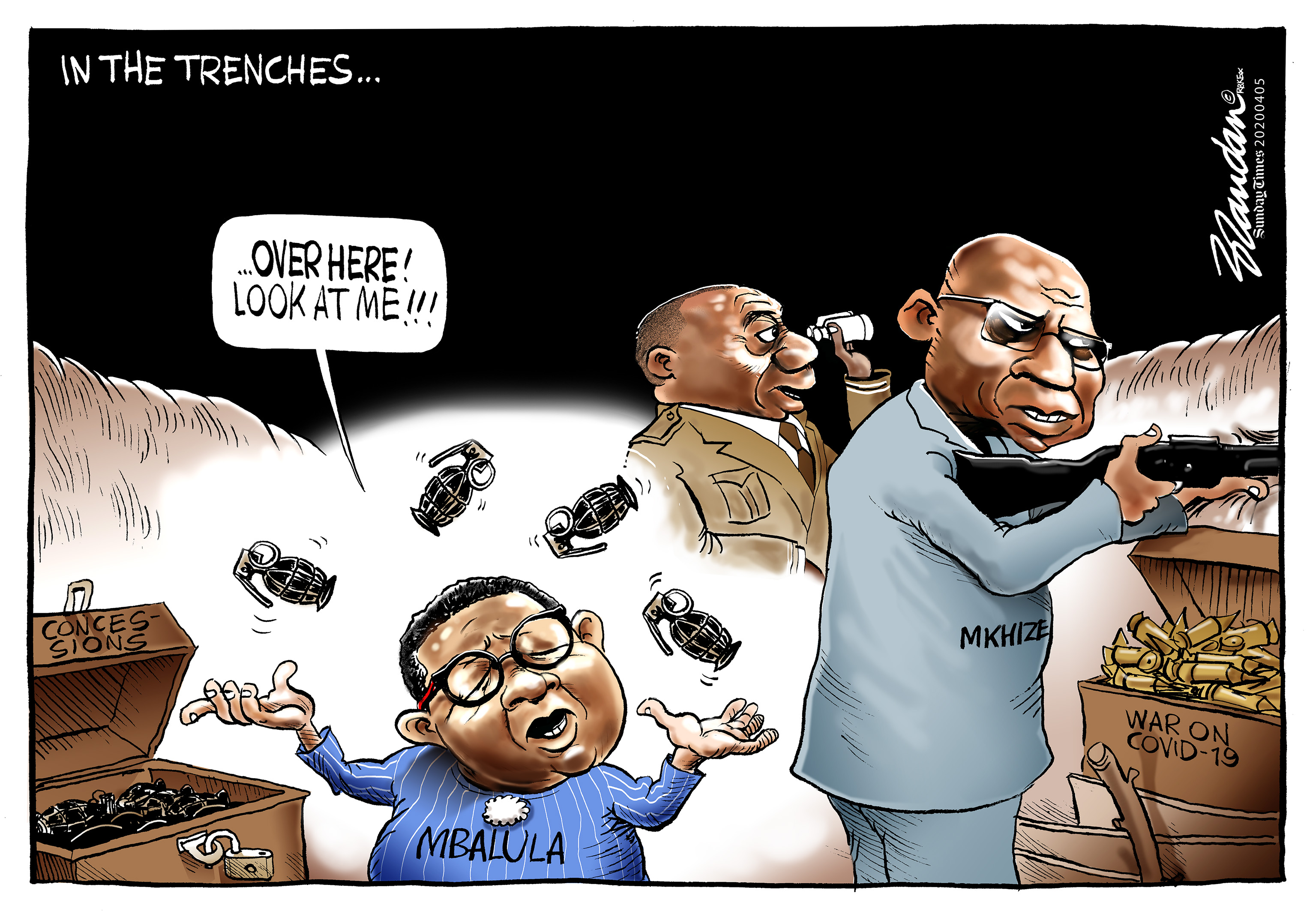 Sunday Times, 5 April 2020 | Editorial Cartoons by Brandan