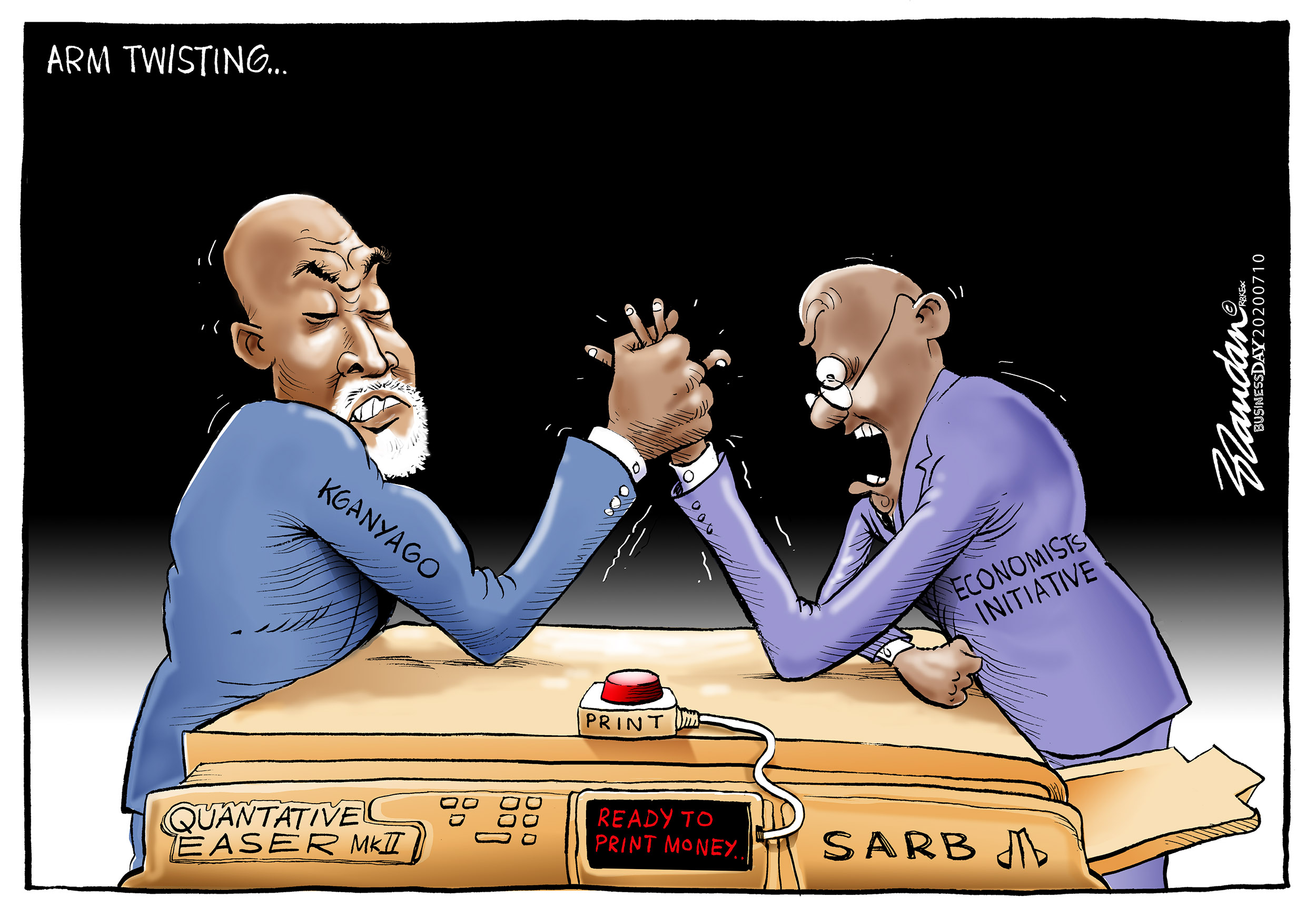 Business Day, Friday 10 July 2020 | Editorial Cartoons by Brandan