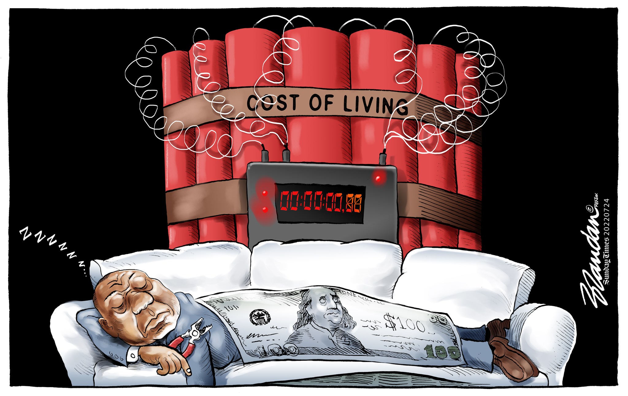 Sunday Times 24 July 2022 | Editorial Cartoons by Brandan