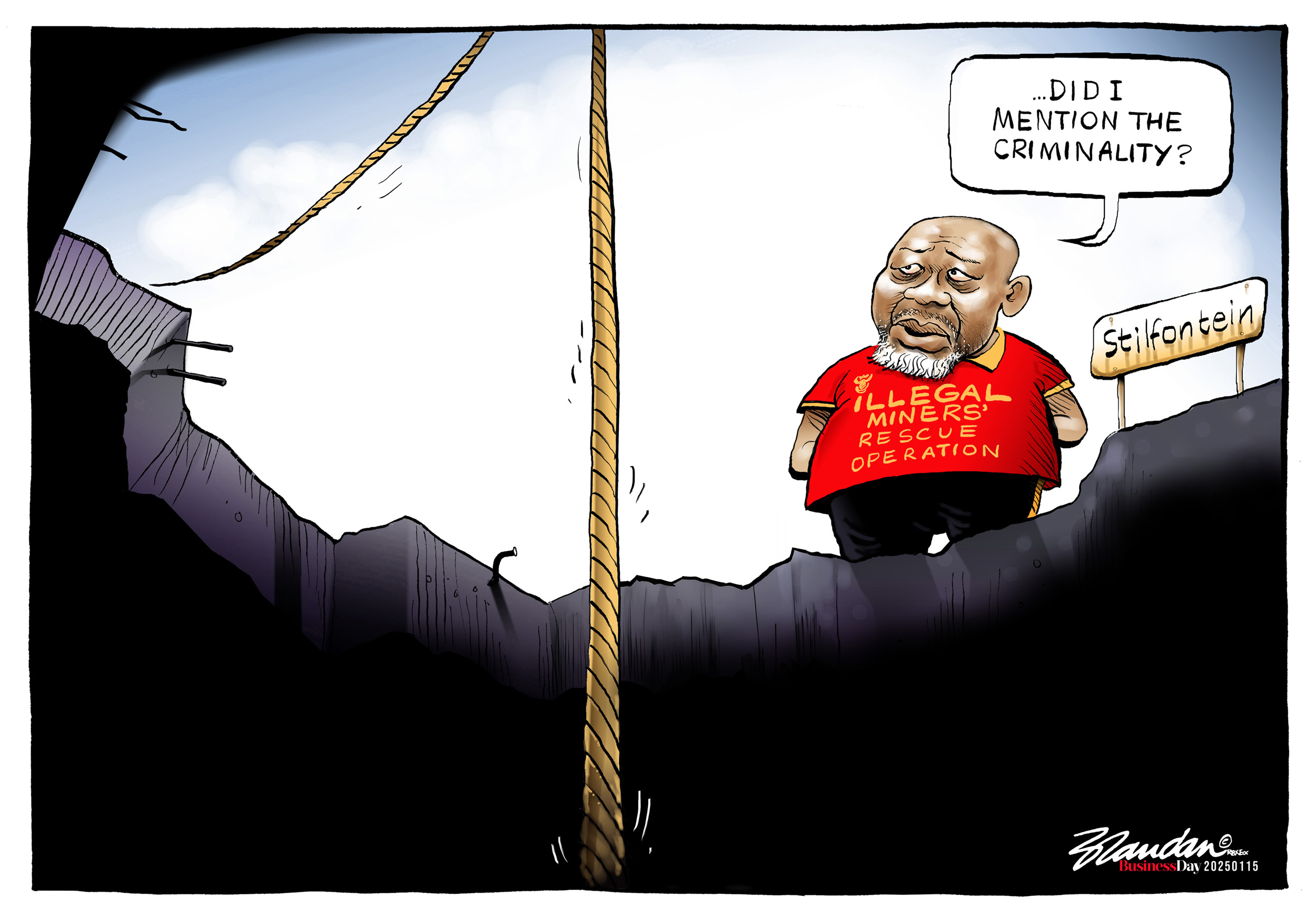 Business Day, Wednesday 15 January 2025 | Editorial Cartoons by Brandan