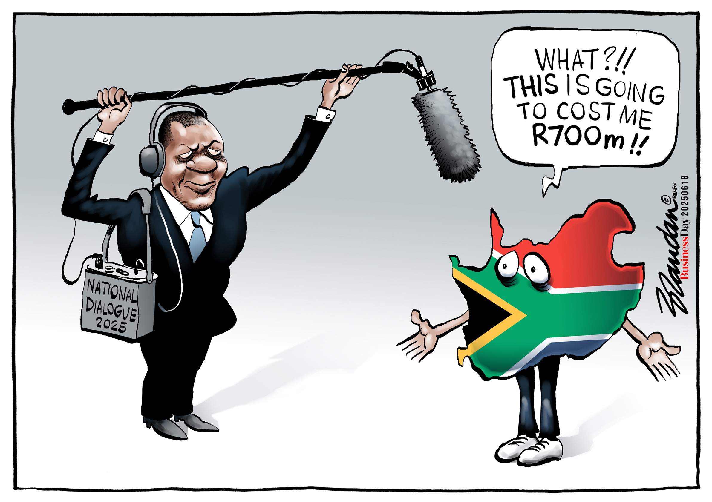Business Day, Wednesday 18 June 2025 | Editorial Cartoons by Brandan