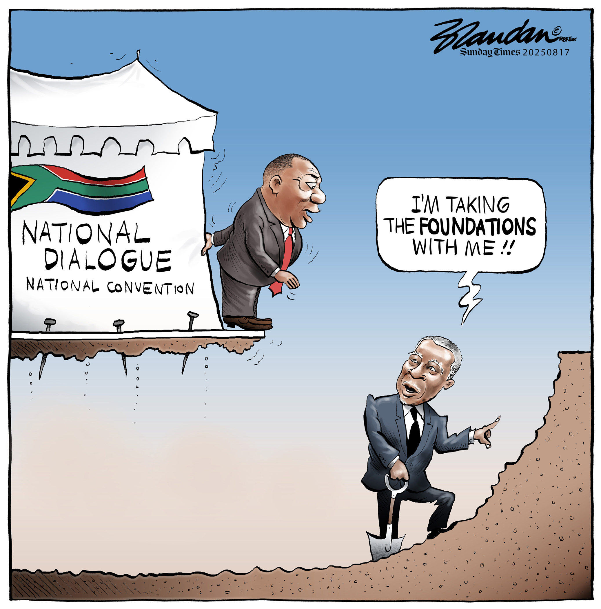 Sunday Times 17 August 2025 | Editorial Cartoons by Brandan