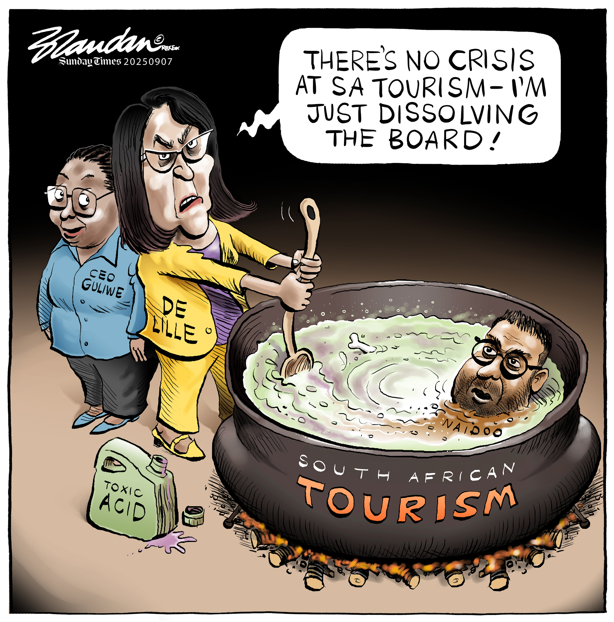 Sunday Times 7 September 2025 | Editorial Cartoons by Brandan