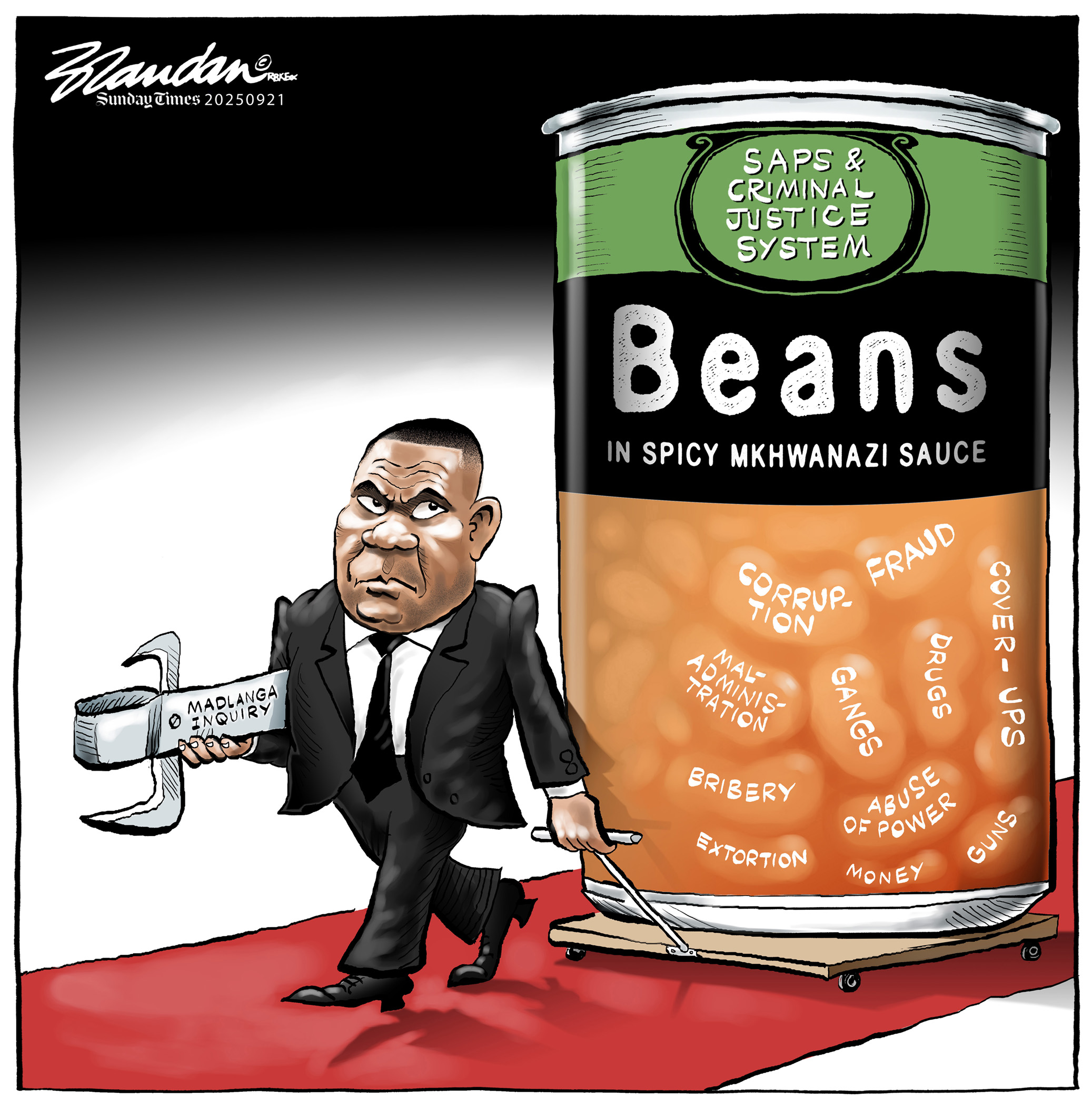 Sunday Times 21 September 2025 | Editorial Cartoons by Brandan