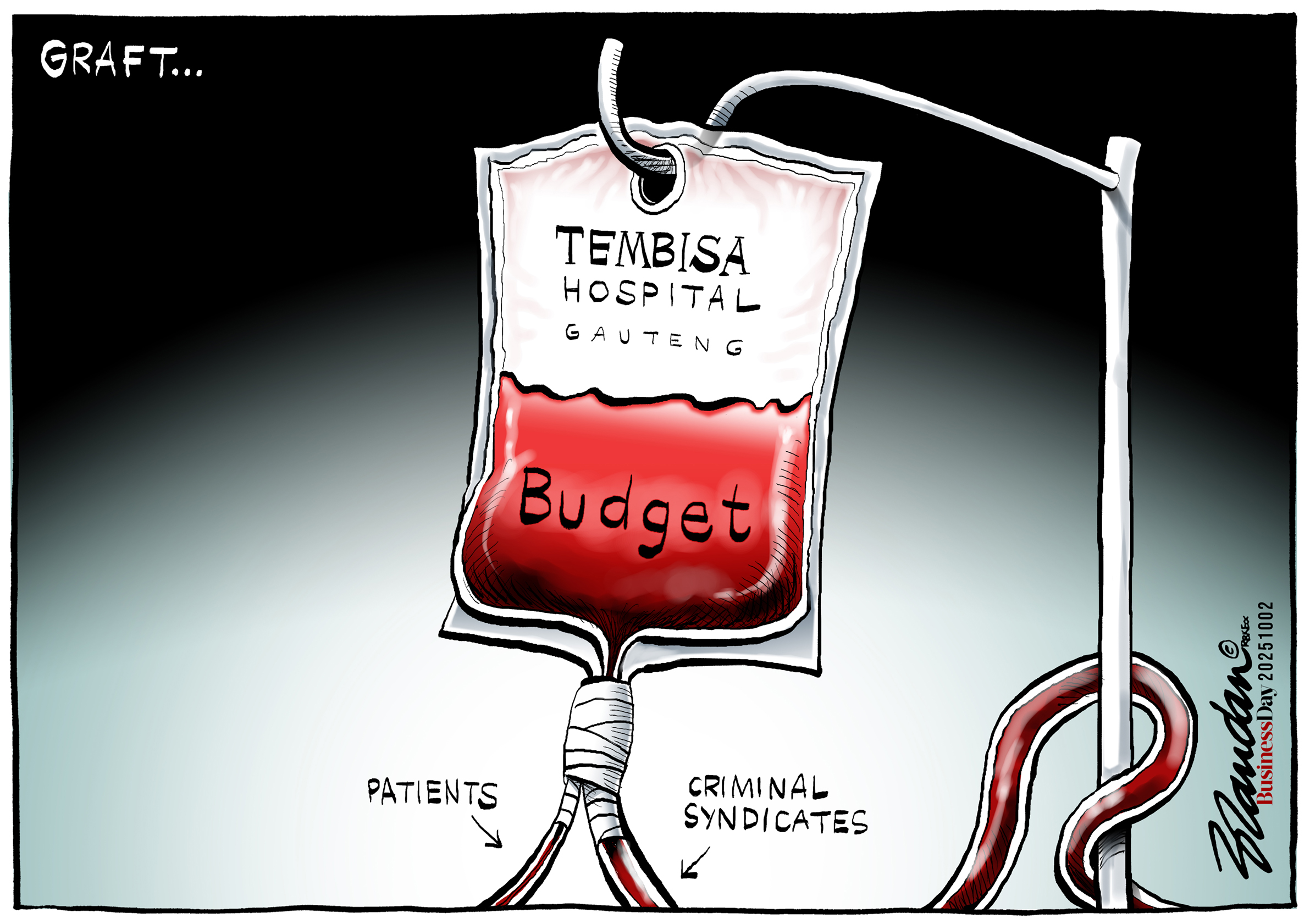 Business Day, Thursday 2 October 2025 | Editorial Cartoons by Brandan