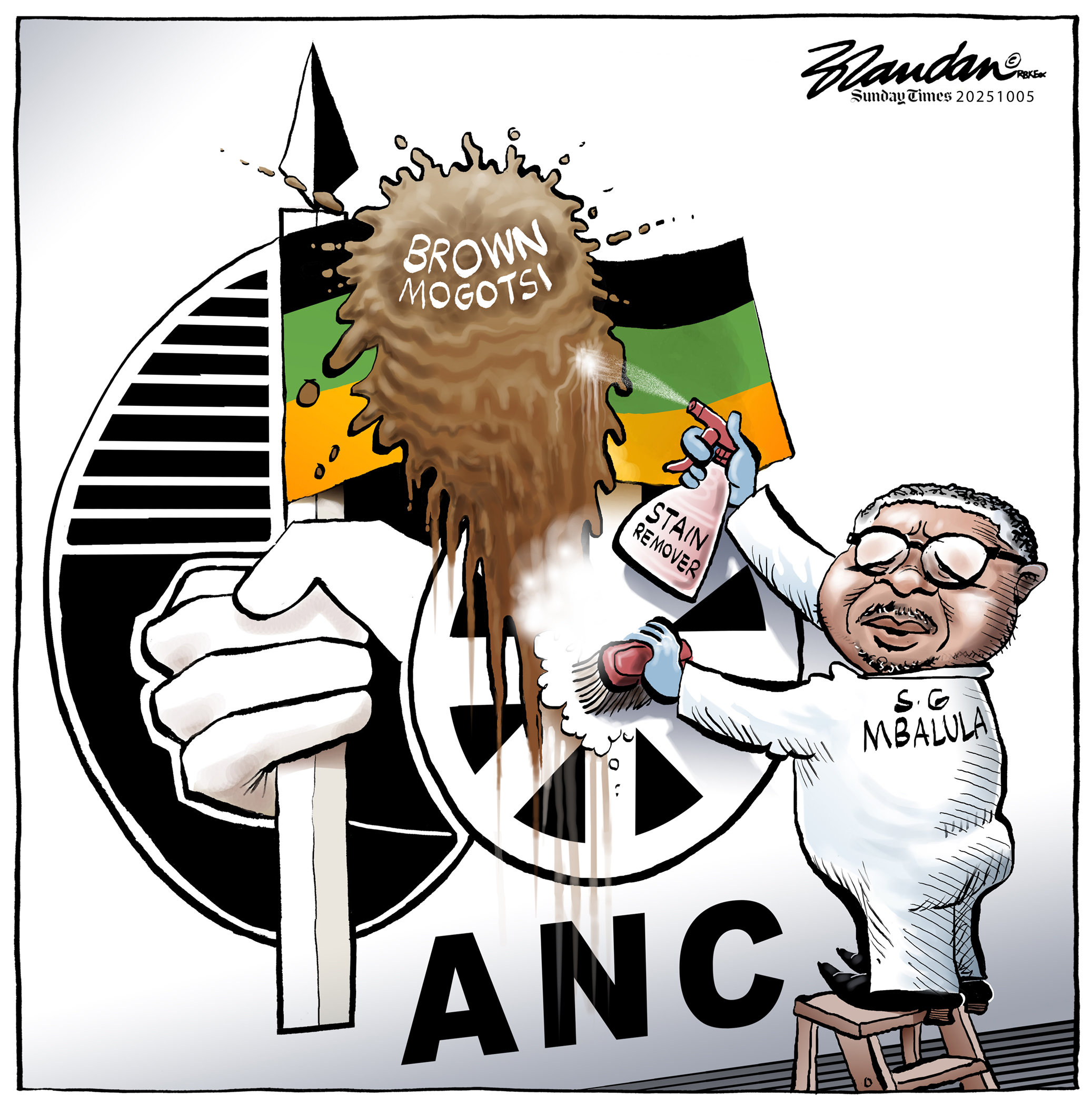 Sunday Times 5 October 2025 | Editorial Cartoons by Brandan