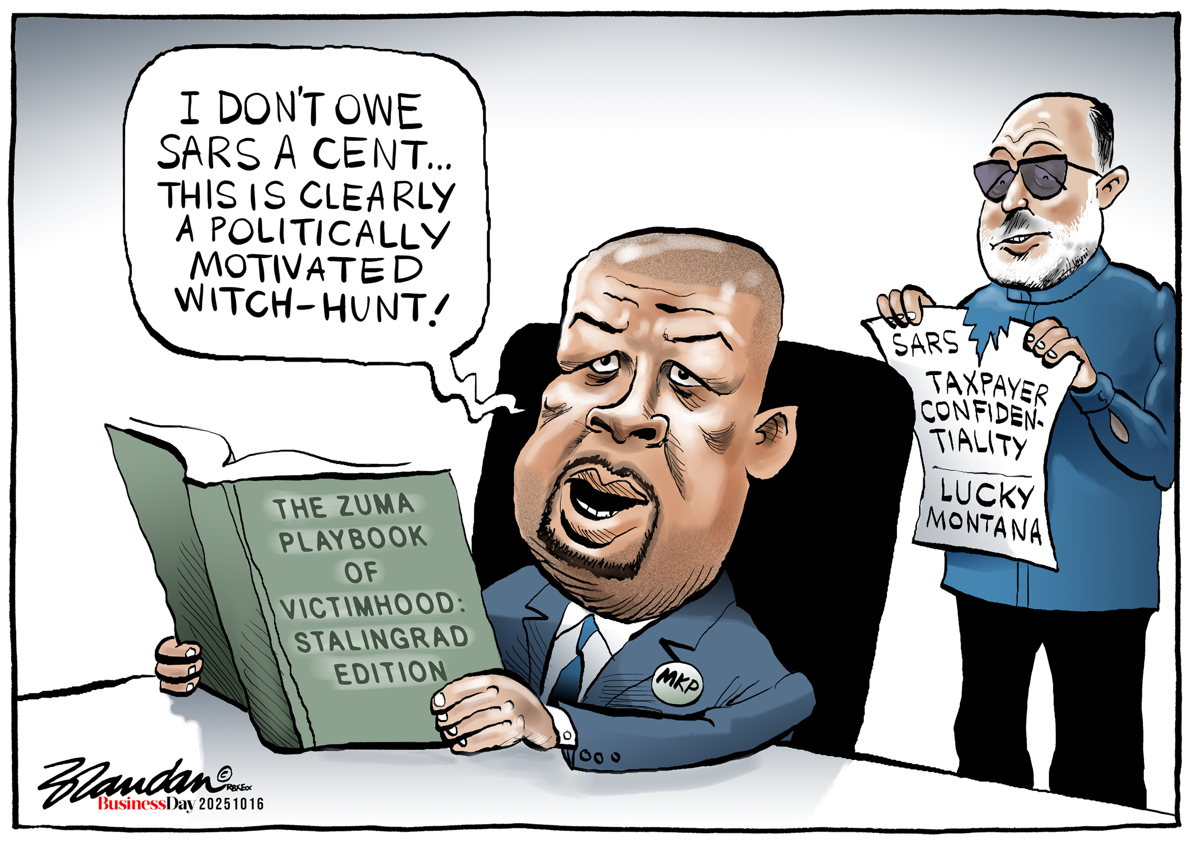 Business Day Thursday 16 October 2025 | Editorial Cartoons by Brandan