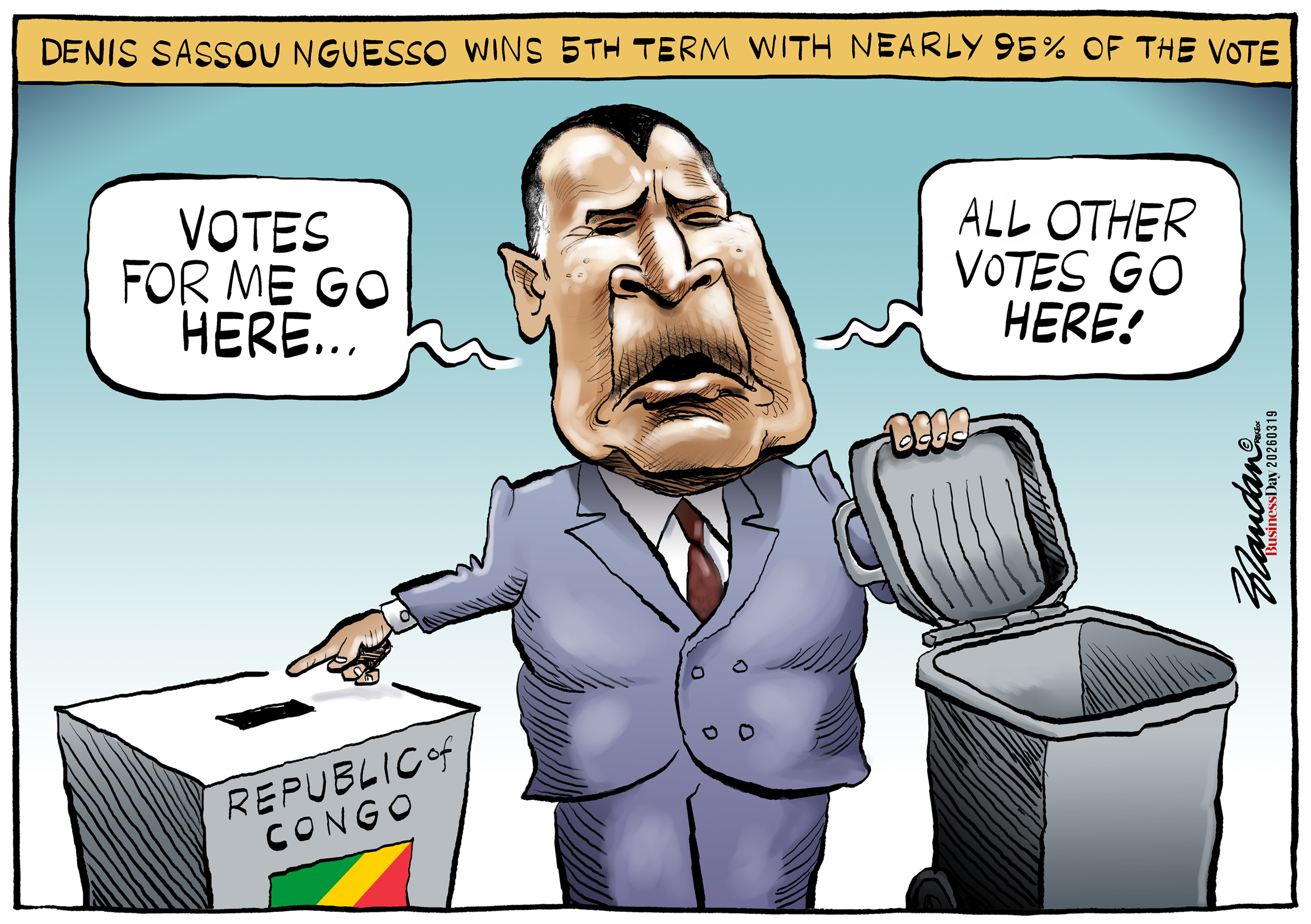 Business Day, Thursday 19 March 2026 | Editorial Cartoons by Brandan